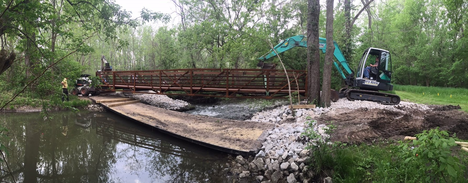 Live Blogging a Trail Bridge Install: Part 2 | Creative Composites Group