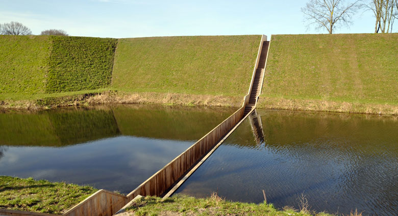 Meet the Moses Bridge: A Pedestrian Bridge That Literally “Parts Water ...